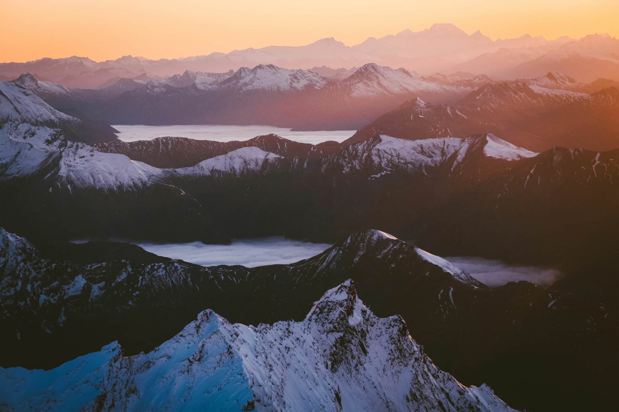 Take a Sunrise Flight Around Mt. Aspiring - Glenorchy Air